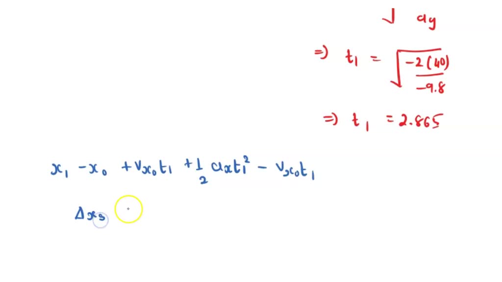 SOLVED: A soccer player kicks a rock horizontally off a 40.0 -m-high ...