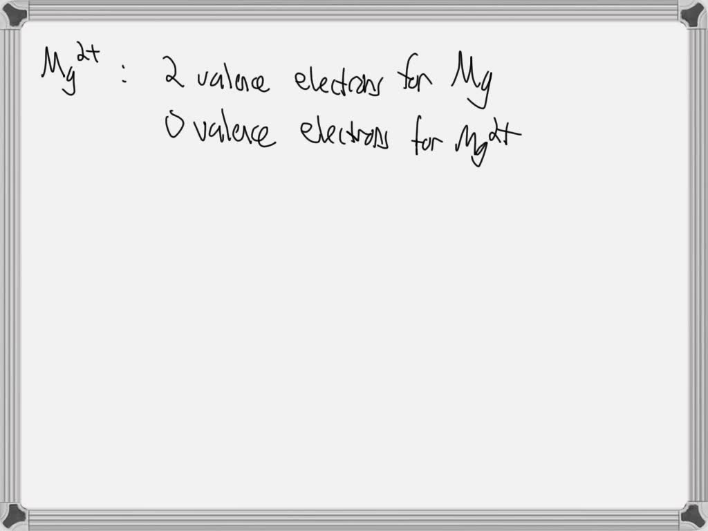 SOLVED: Mg+2 Lewis structure, bohr model, and valence electrons