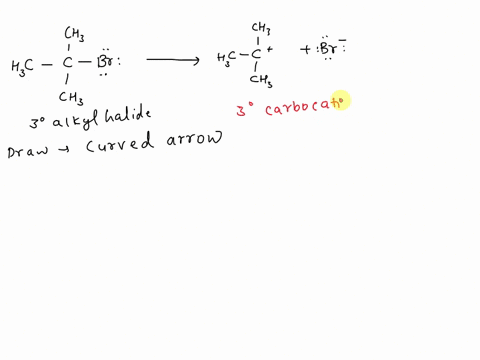given the single step reaction shown draw the curved artow mechanism add a curved arrow select ...