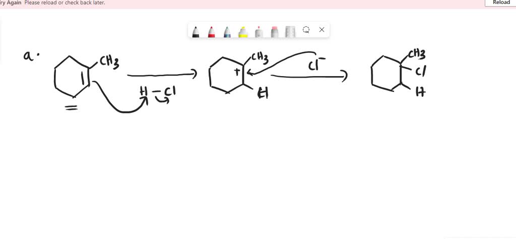 SOLVED: Question 2: Draw the products formed when each alkene is treated with HCl. CH3CH3 + C=CH2