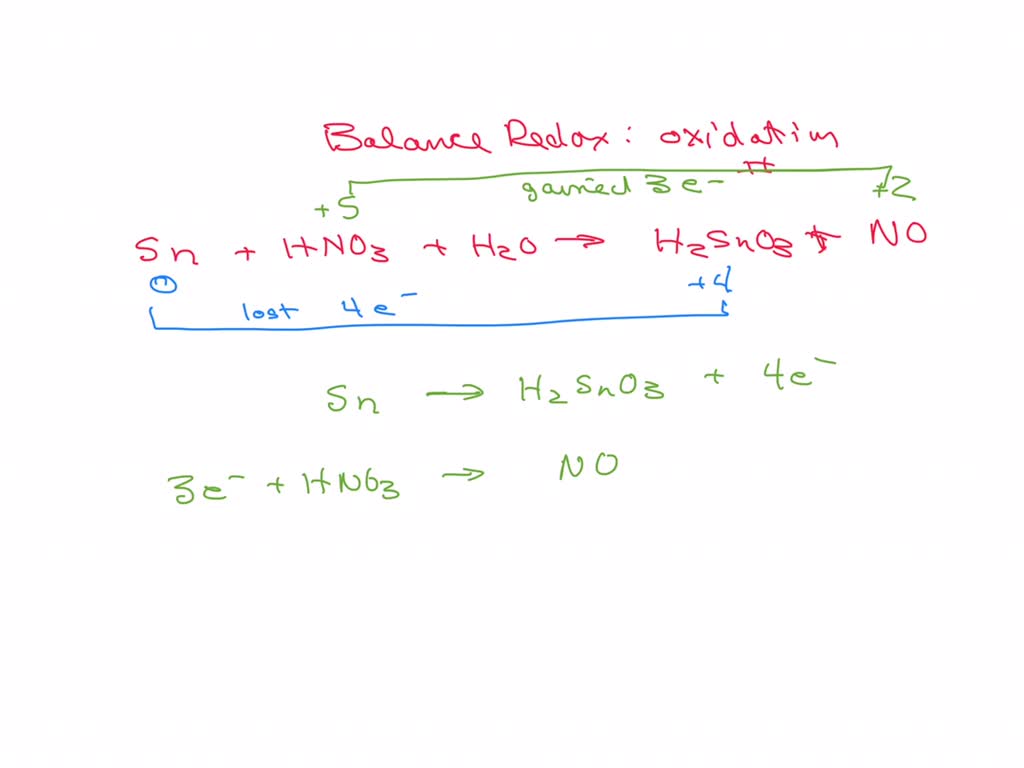 SOLVED: Balance the following reactions using the oxidation number method (4 x 2 = 8 marks). a ...