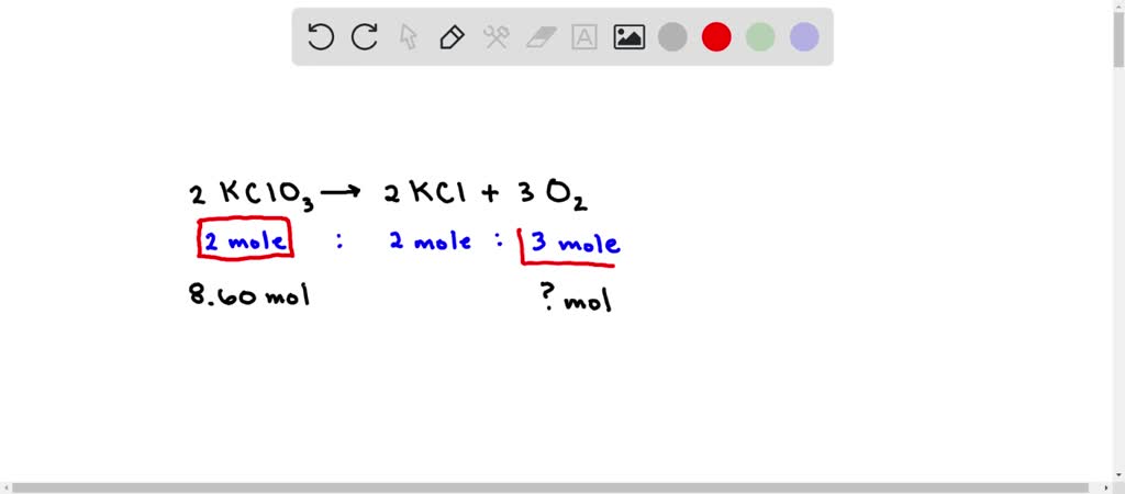 SOLVED: Consider the following reaction: 2 KClO3 (s) → 2 KCl (s) + 3 O2 (g) + 89.4 kJ How many ...