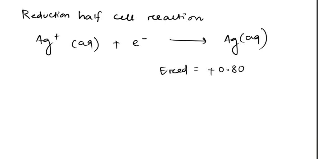 SOLVED: Draw a diagram and show balanced equations for a voltaic cell ...