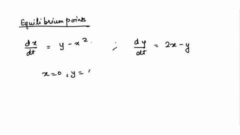 SOLVED:Sketch the x - and y-nullclines of the system specified. Then find all equilibrium points ...