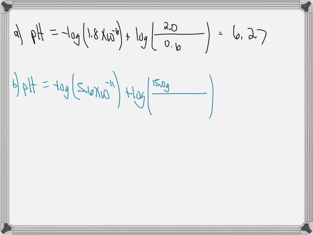 SOLVED: A buffer is prepared by adding 0.60 moles of H3C2OOH and 2.0 moles of NaC2H3OO- to ...