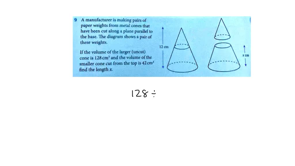 SOLVED: A manufacturer js making pairs of paper weights from metal ...