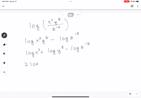 SOLVED: Use the Laws of logarithms to rewrite the expression 4âˆš15 log ...