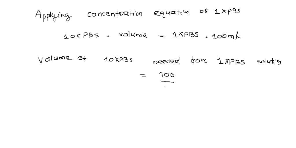 SOLVED: You are preparing 4% BSA in PBS. You have powdered BSA and 10X ...