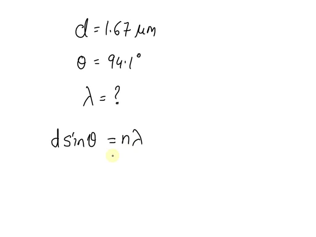 SOLVED: A light beam from a laser hits a grating with a grating ...