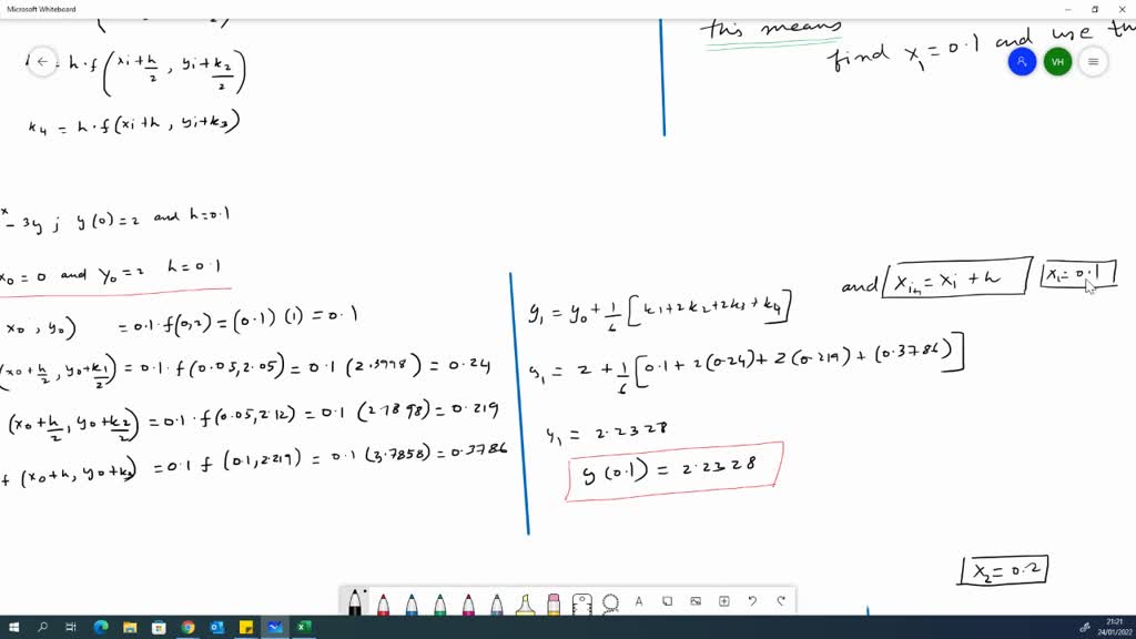 SOLVED: Use Runge-Kutta (RK2) method to approximate the solutions to the following initial-value ...