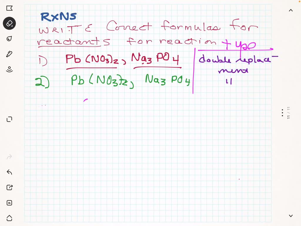 Solved 1 Write The Correct Formulas For The Profucts For Reaction