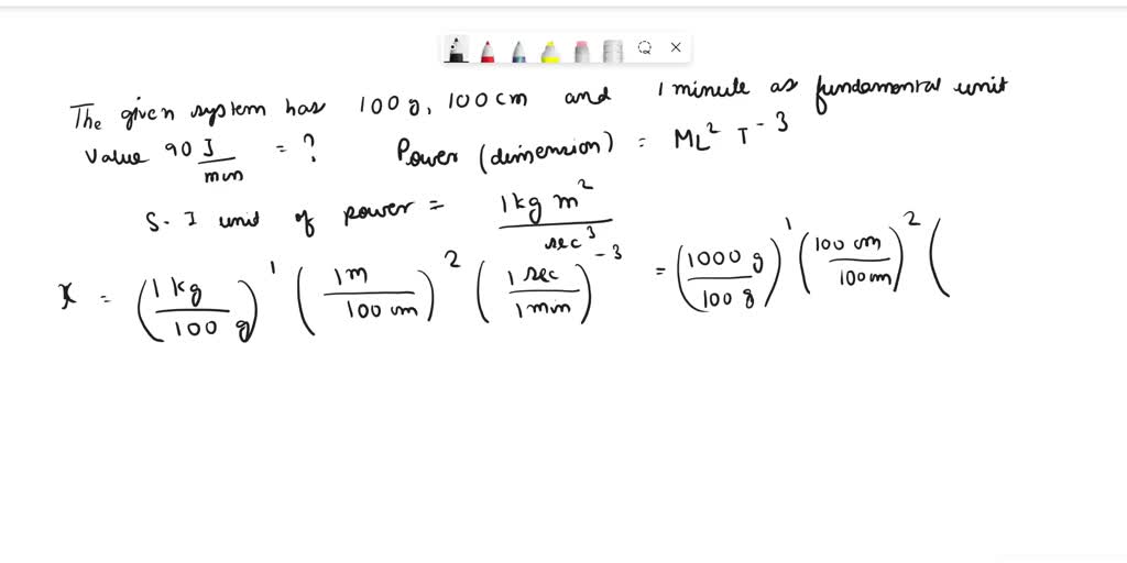Find the value of F of 100 dyne on a system based on meter, kilogram ...