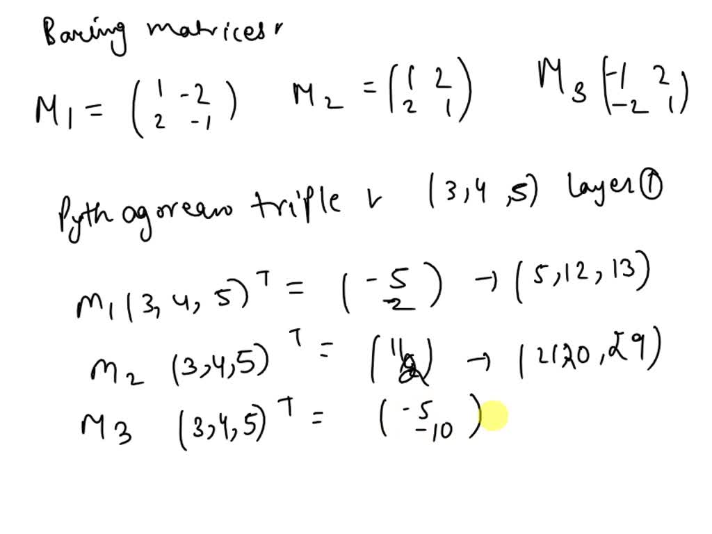 SOLVED: Consider the Barning matrices. a) Calculate the first few layers of the Barning tree. b ...