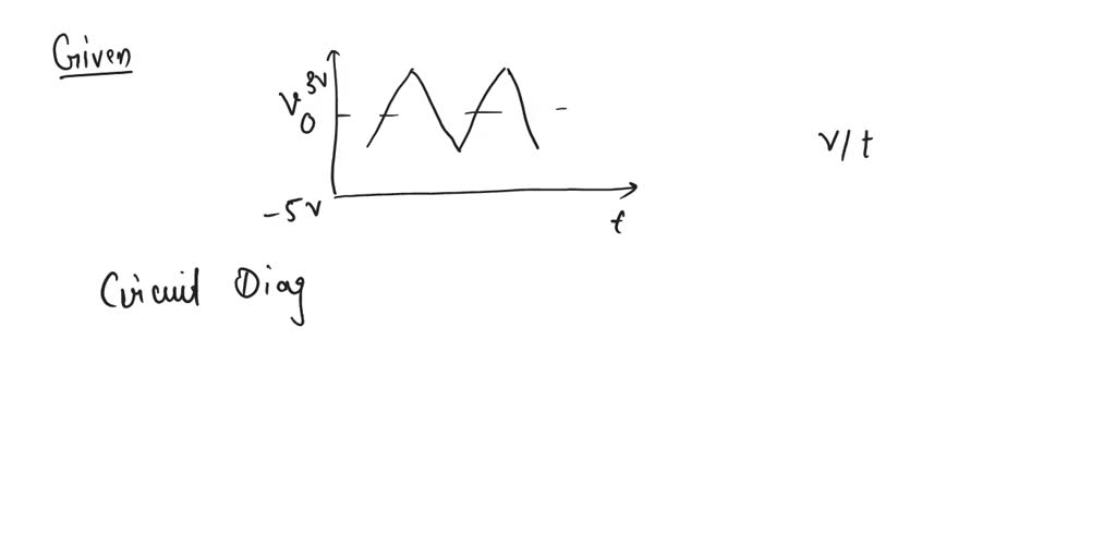 Solved For The Circuit Shown Below Sketch V L T For The Input Signal Shown 1 For The