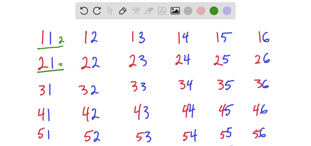 SOLVED: Two distinct number cubes, one red and one blue, are rolled together. Each number cube ...