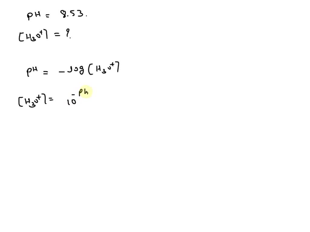 SOLVED: fill in the missing concentration values for the hydronium and hydroxide ions on the ...