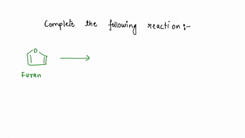Furan shown below is aromatic and a5 such can participate in...