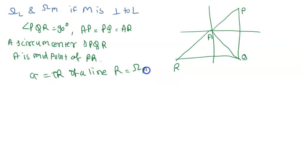 SOLVED: i) Show that two distinct reflections ΩL and ΩM commute if and ...