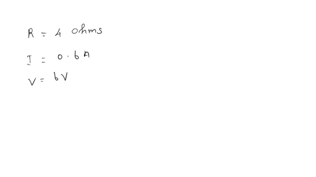 SOLVED: 3a State Ohm's Law3b A resistor of 4 ohms is connected in ...