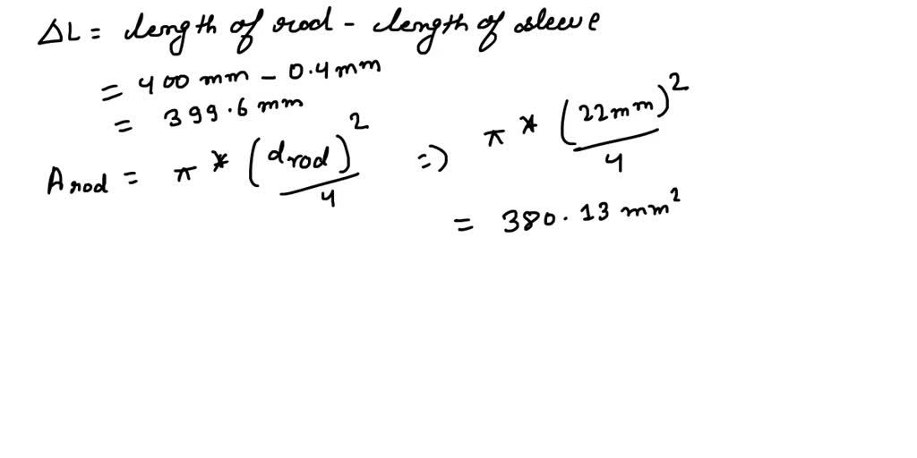 SOLVED: Texts: A solid 4340 HR Steel tie rod of length Lrod = 950 mm is ...