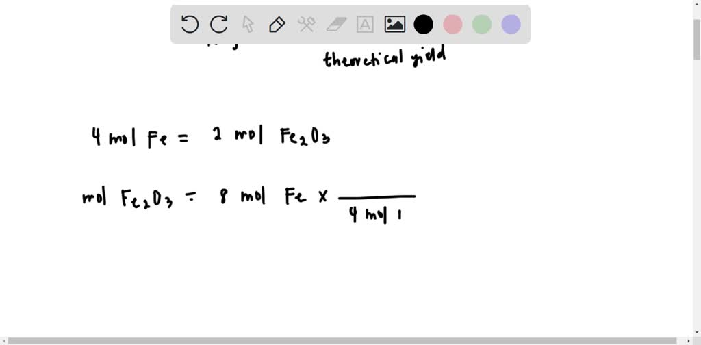 Solved Consider The Reaction 4 Fe 3 O2 2 Fe2o3 If You React 8 00