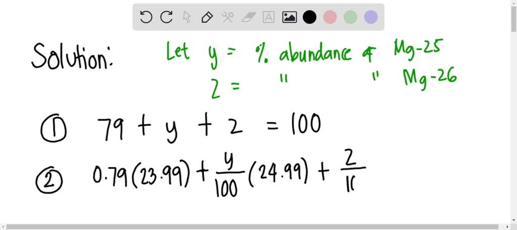 SOLVED: Elemental magnesium consists of three isotopes: 24mg with an ...
