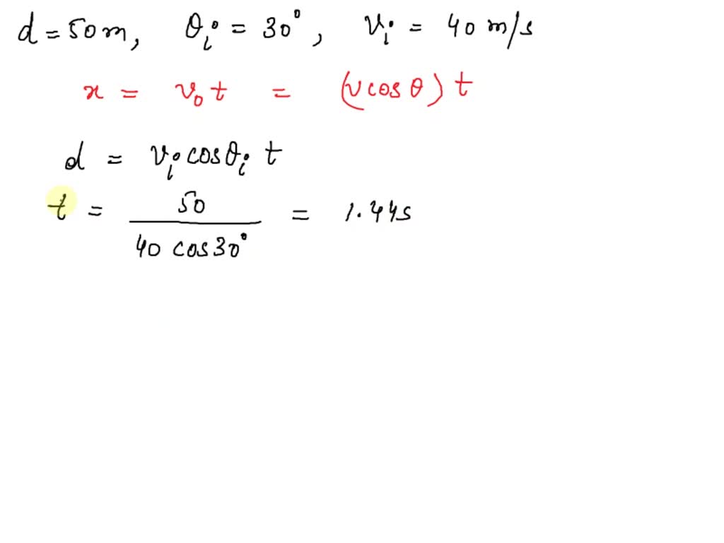 SOLVED: 18. A fireman d = 50.0 m away from a burning building directs a stream of water from a ...