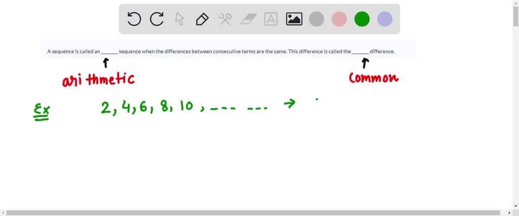 Solved A Sequence Is Called An Sequence When The Differences Between Consecutive Terms Are The 4784