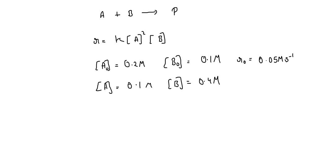 SOLVED: Problem1 If Species B is being formed at a rate of 0.2 moles ...