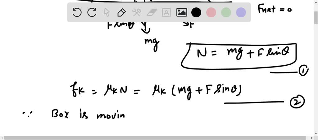 SOLVED: Marsha is pushing down and to the right on a 12-kg box at an angle of 30^∘ below ...