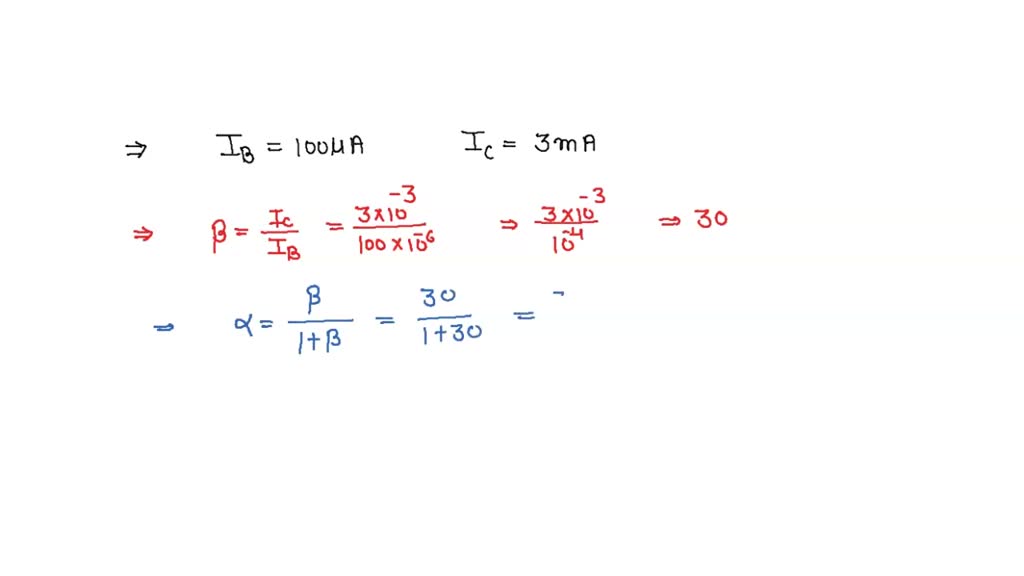 Solved The Base Current Is 100 Ma And Collector Current Is 3 Ma A