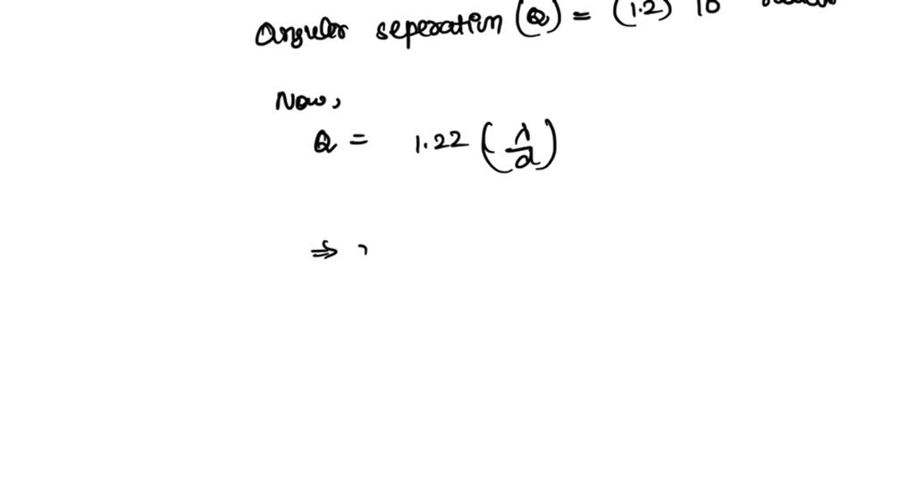 SOLVED: Problem 8. (3 points) Resolution of telescope A binary star system in the constellation ...