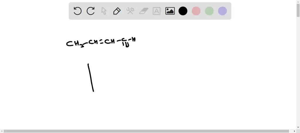SOLVED: The compound CH3CH = CHCHO has a strong absorption in the ...