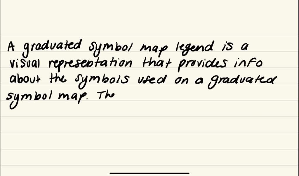 SOLVED: Graduated Symbol Map Legend