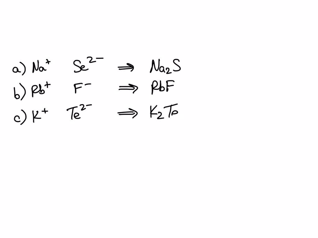 SOLVED: On the basis of their electron configurations, predict the formula of the simple binary ...
