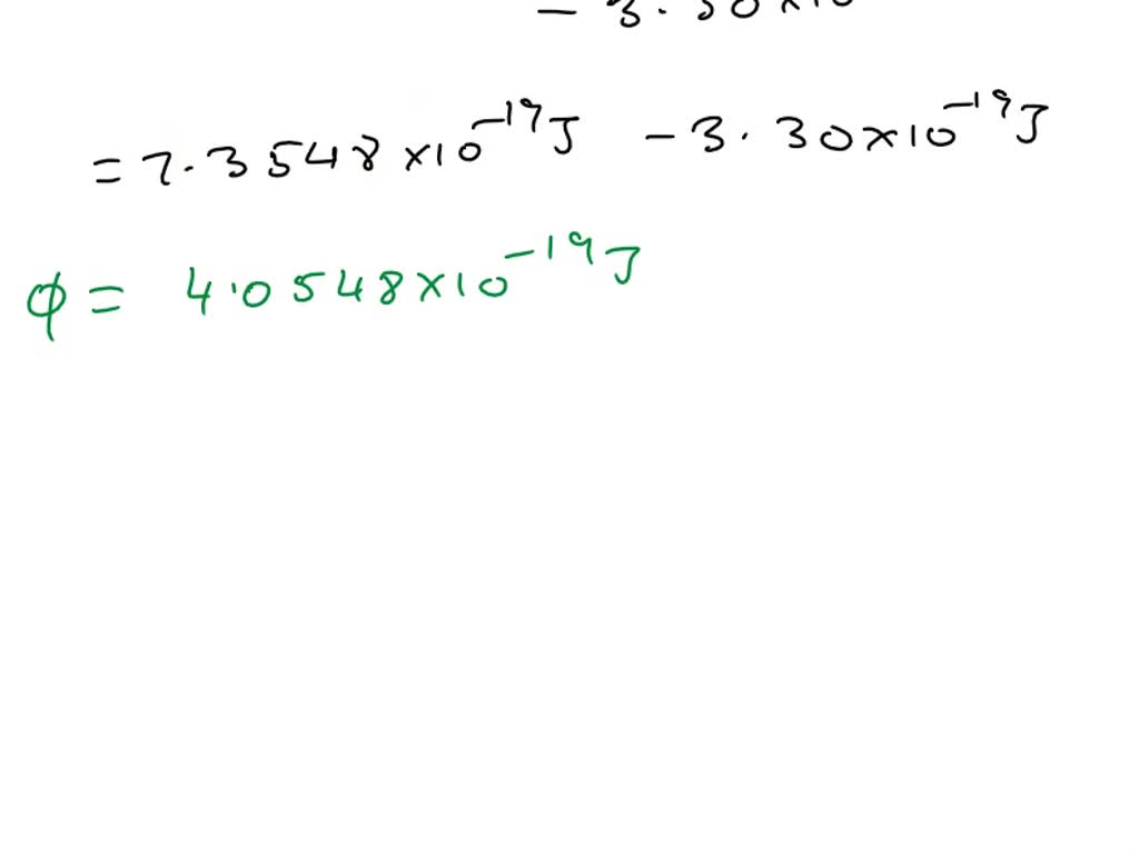 SOLVED: a.) When a metal was exposed to photons at a frequency of 1 ...