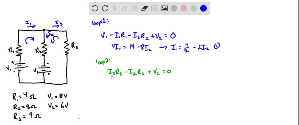 SOLVED: R3 and Ra are 245. Be sure to 5. In the circuit below R1 and Rz are 12Qand redraw the ...