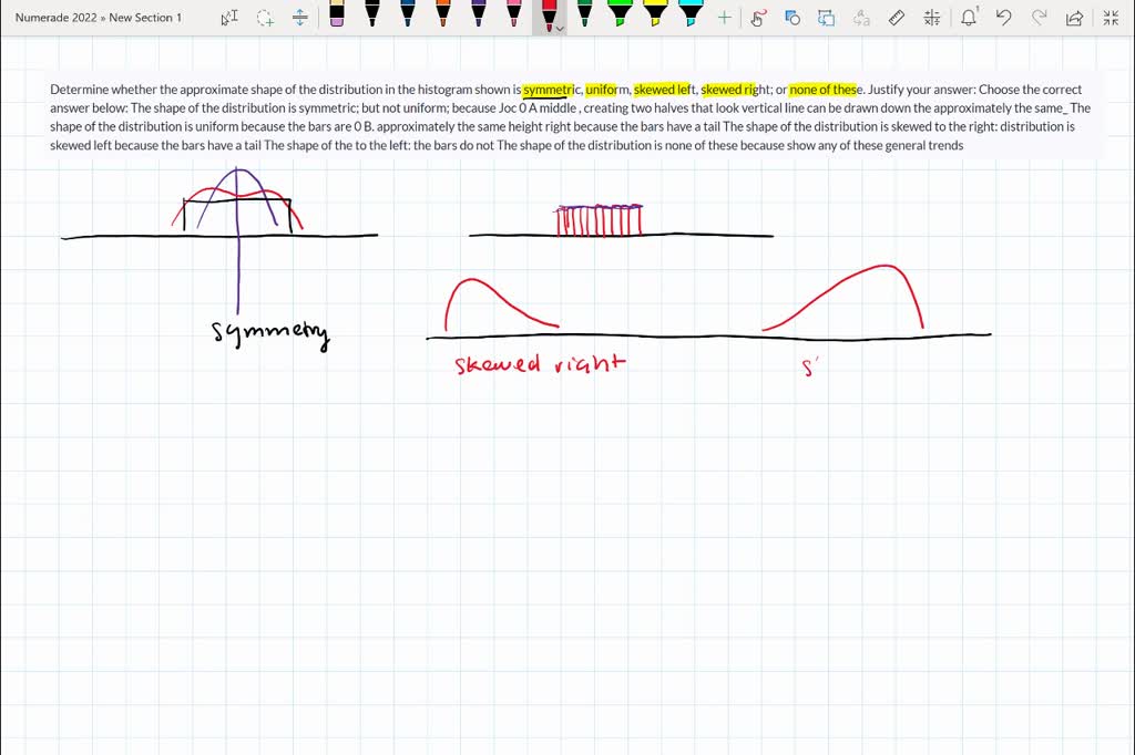SOLVED: Determine whether the approximate shape of the distribution in ...