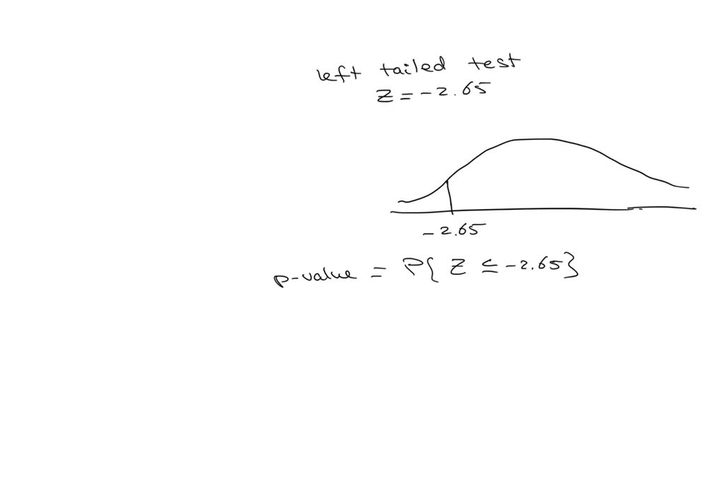SOLVED: The value obtained for the test statistic, z, in a one-mean z ...