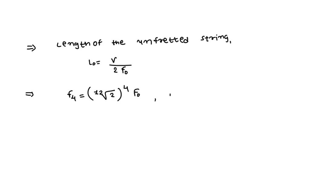 SOLVED: A guitar plays different notes by having frets that are closer ...