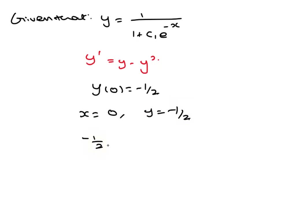 SOLVED: In this problem, y = c1e^x + c2e^(-x) is a two-parameter family ...