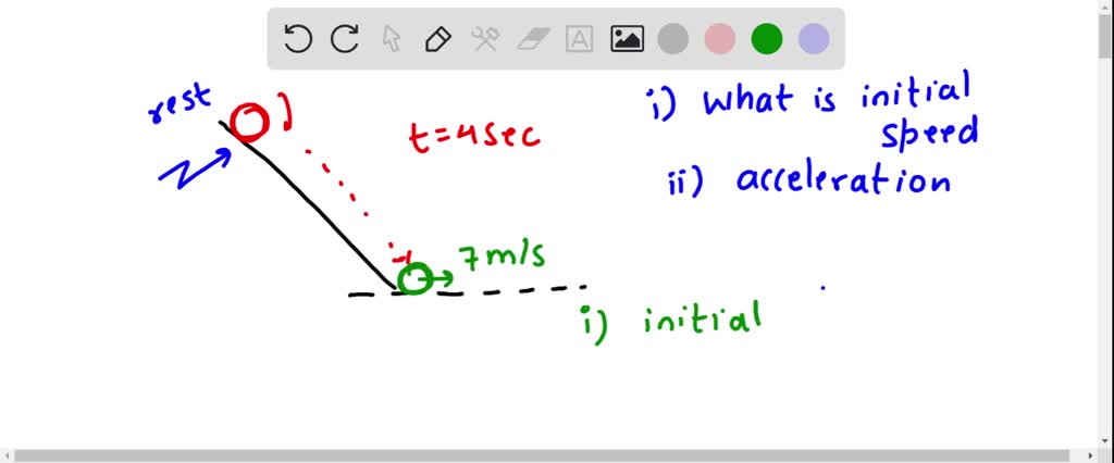 SOLVED: A ball starts from rest, it rolls down a ramp and reaches the ...