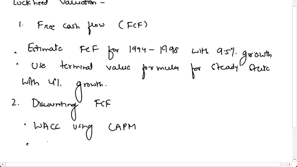 SOLVED: Lockheed, one of the largest defense contractors in the United ...