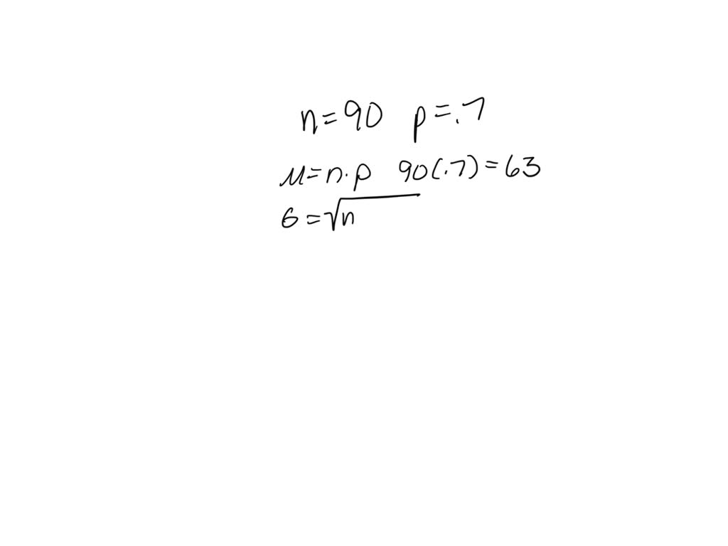 SOLVED: Find the mean, variance, and standard deviation of the binomial distribution with the ...