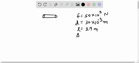 SOLVED: A steel rod has radius 10mm and lenght of 1 m. A 100kN force ...