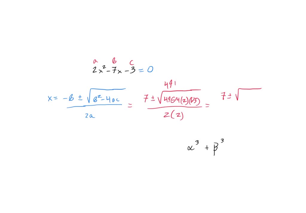 SOLVED: If alpha and beta are the zeroes of the polynomial 2x^2 - 7x ...
