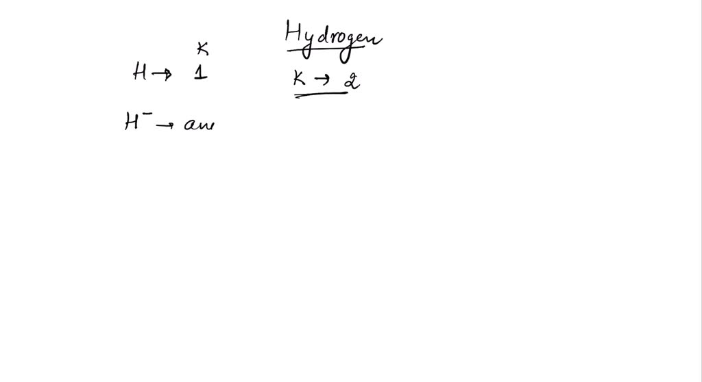 SOLVED: Hydrogen can gain or lose one electron to form an ion. Write ...