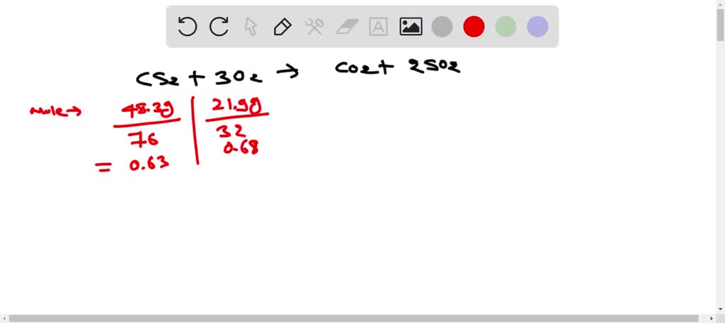 SOLVED: 1.5 Carbon disulfide (CS2) undergoes a complete combustion with ...