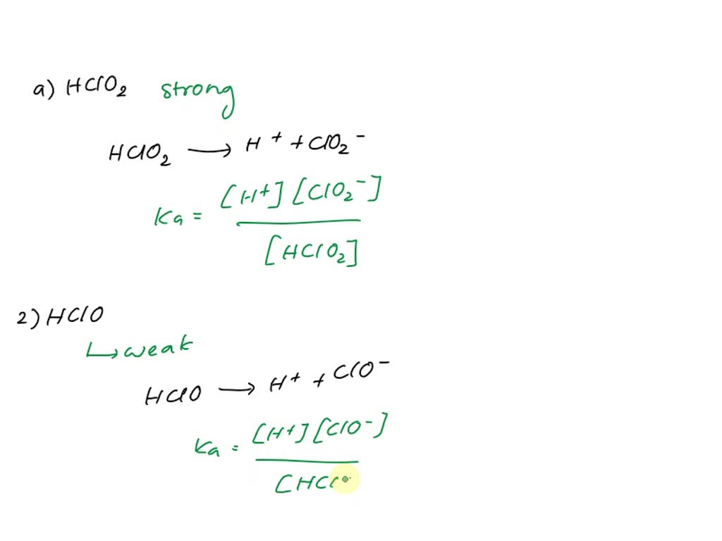 SOLVED: Classify each acid as strong or weak. If the acid is weak ...