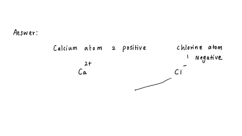 SOLVED: Using the example of calcium chloride explain how the formulae ... SOLVED: Using the example of calcium chloride explain how the formulae ...